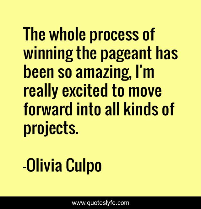 The whole process of winning the pageant has been so amazing, I'm real ...