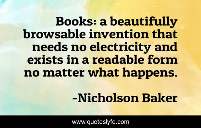 Books: a beautifully browsable invention that needs no electricity and ...