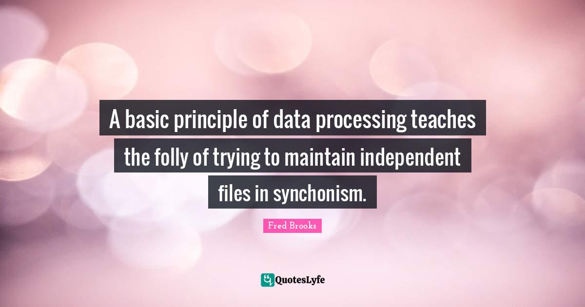 A basic principle of data processing teaches the folly of trying to ma ...